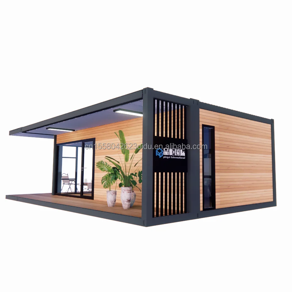 40FT Prefabricated Log Cabin with 4 Bedrooms – Durable, Eco-Friendly ...