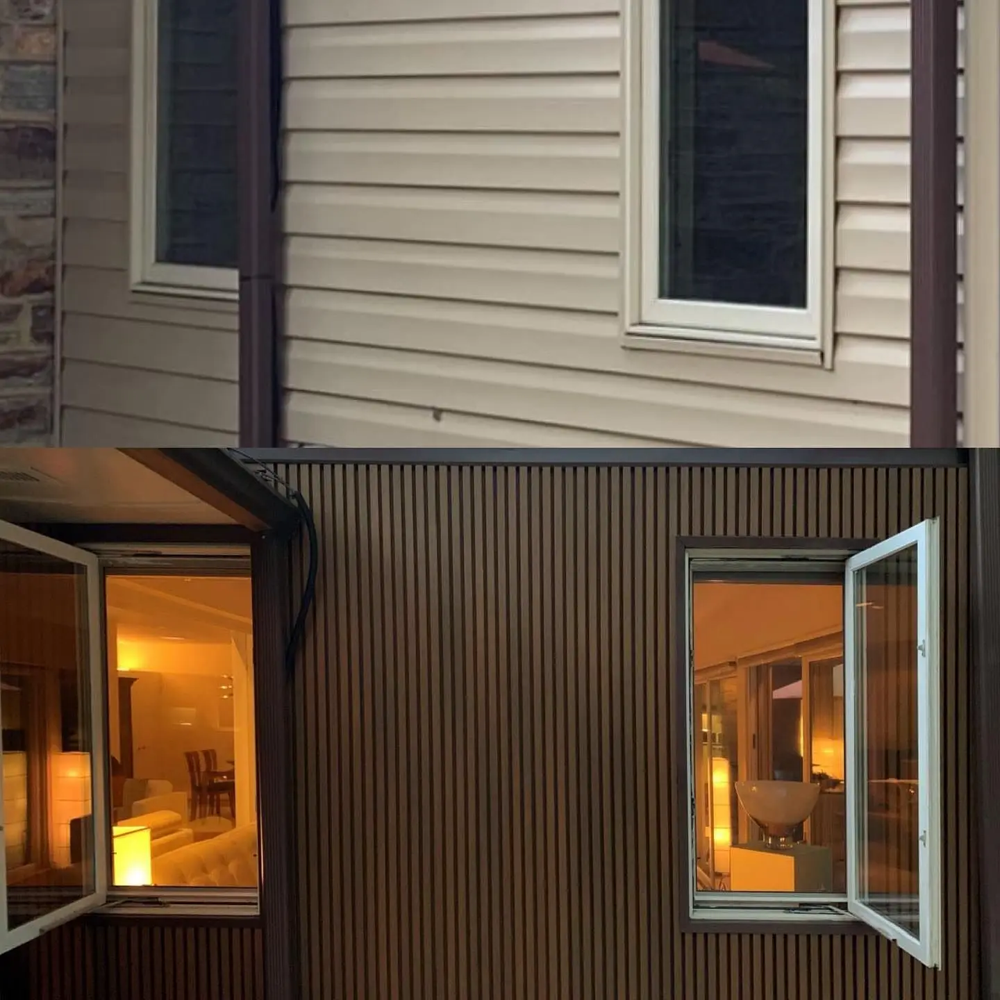 Wood Grain Wall Panels Exterior Poly Wall Cladding Waterproof Wpc Wall ...