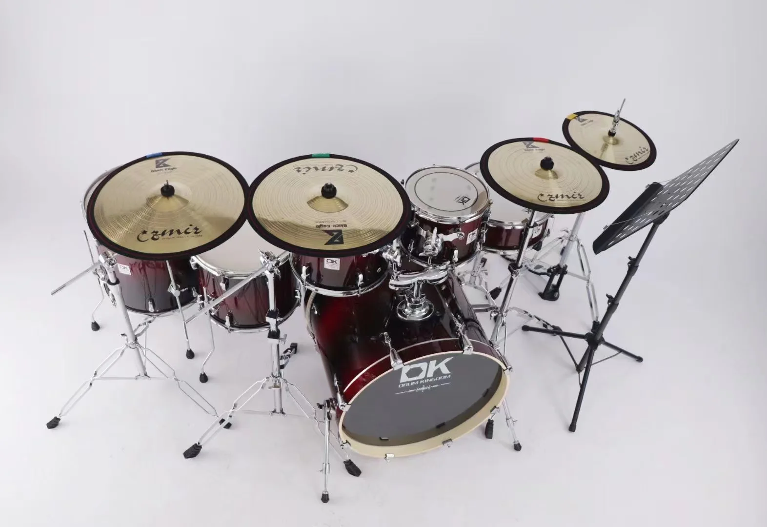 DK Brand 6PC Jazz Drum Set - High Quality Adult Drums