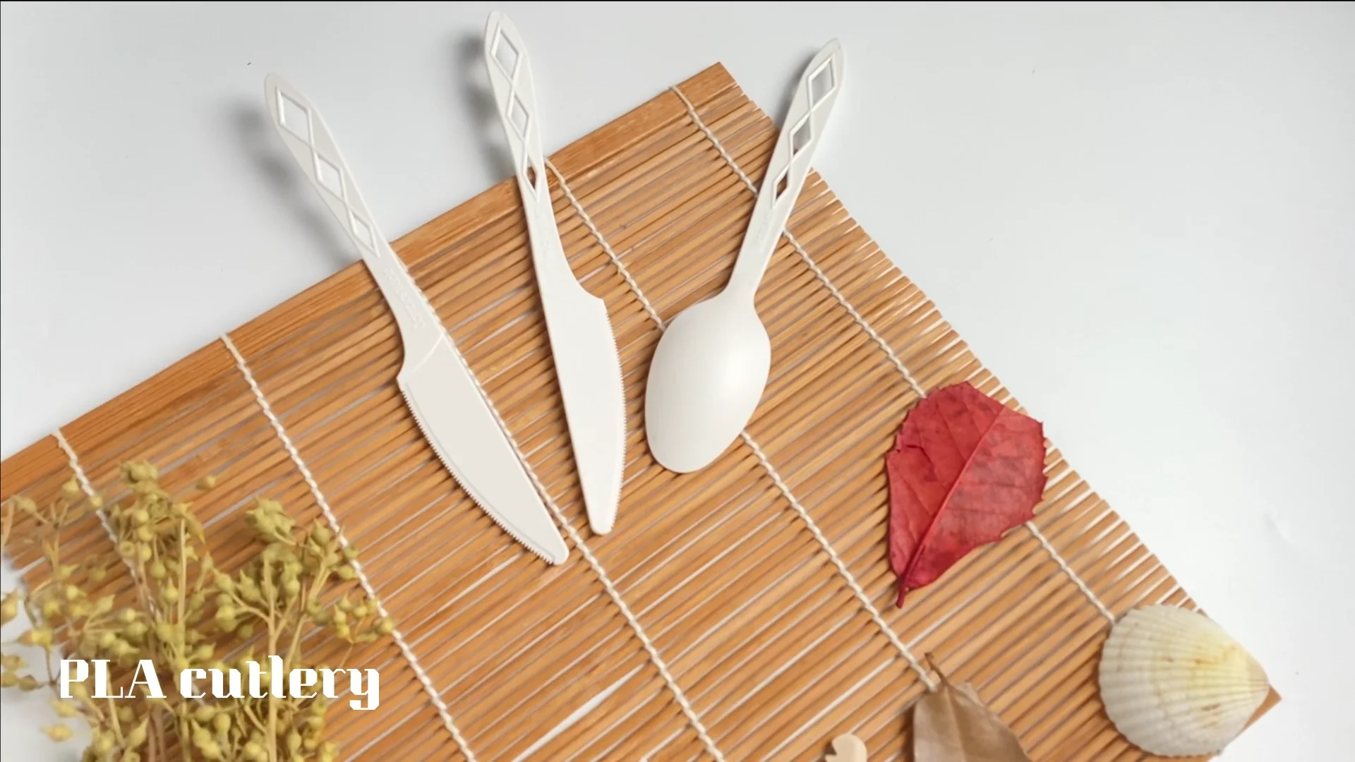 Compostable Utensils Cutlery Set Bio Degradable Cpla Pla Disposable ...