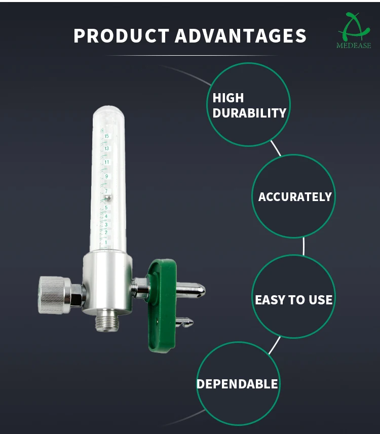 Oxygen Flow Meter With Chemetron Adaptor Medical Oxygen Flow Meter ...