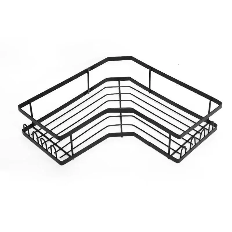 Triangle bathroom storage rack corner shower rack basket organizer ...