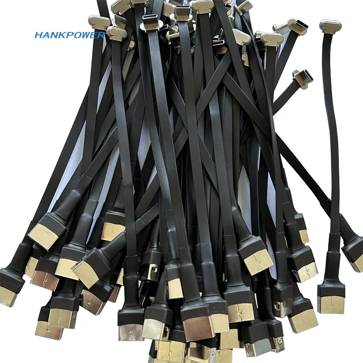 Custom Available L Shape USB C Flat Thin FPV Cable