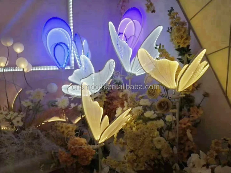New Design Wedding Electric Light Up Stage Butterfly Led Light Walkway ...
