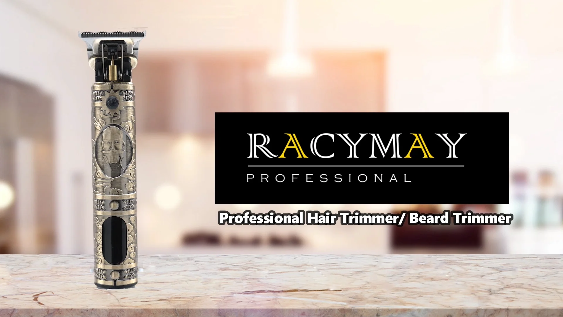 Golden Hair Trimmer Electric Clippers Men Cordless Professional Hair ...