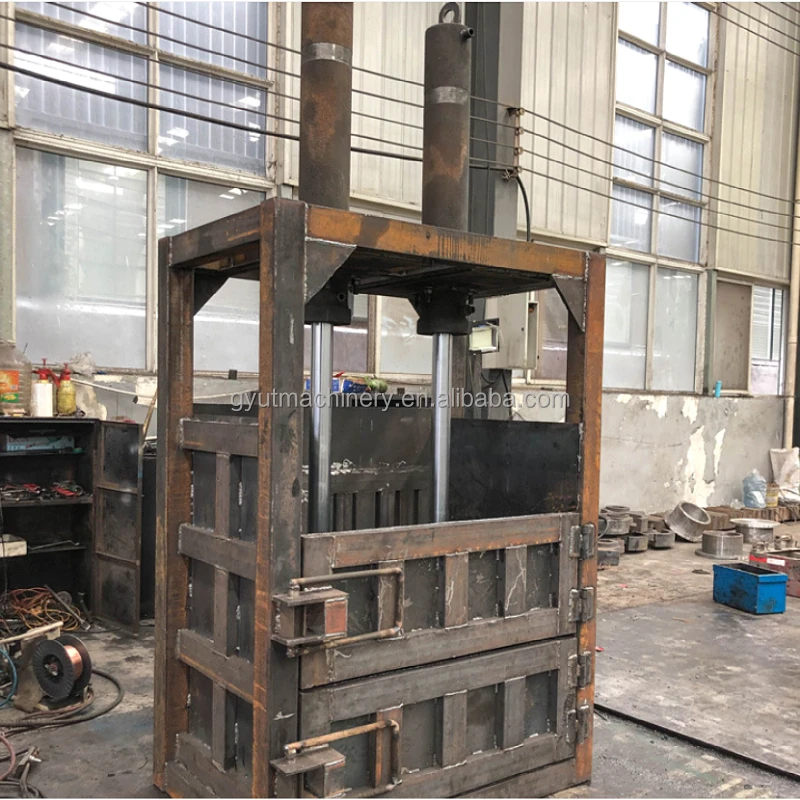 Vertical Hydraulic Plastic Crate Briquetting Machine PET Bottle Waste ...