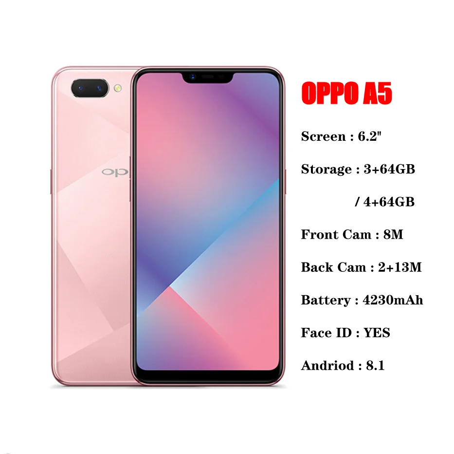 Wholesale oppo A3S 4+64GB Dual Card Big Screen 3g & 4g Telefonos Oppo ...