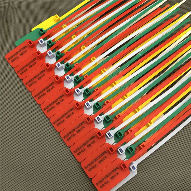 High Quality Custom Logo Disposable Plastic Seal Zip Tie With Writable ...