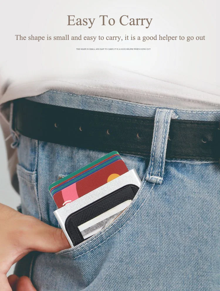 Factory Wholesale Metal Blocking Rfid Credit Card Holder Name Card Case ...