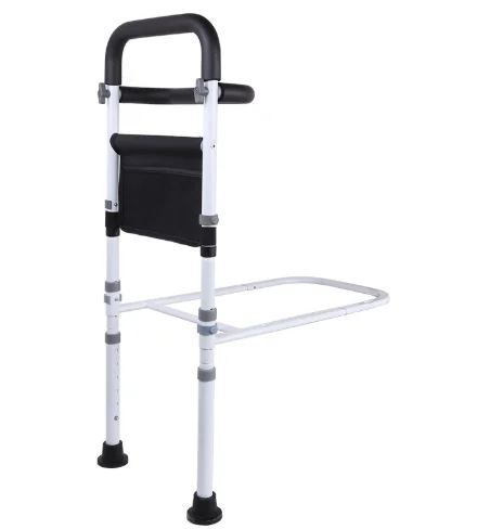 Height Adjustable Folding Bed Rail with Storage Pocket Safety Handrail ...