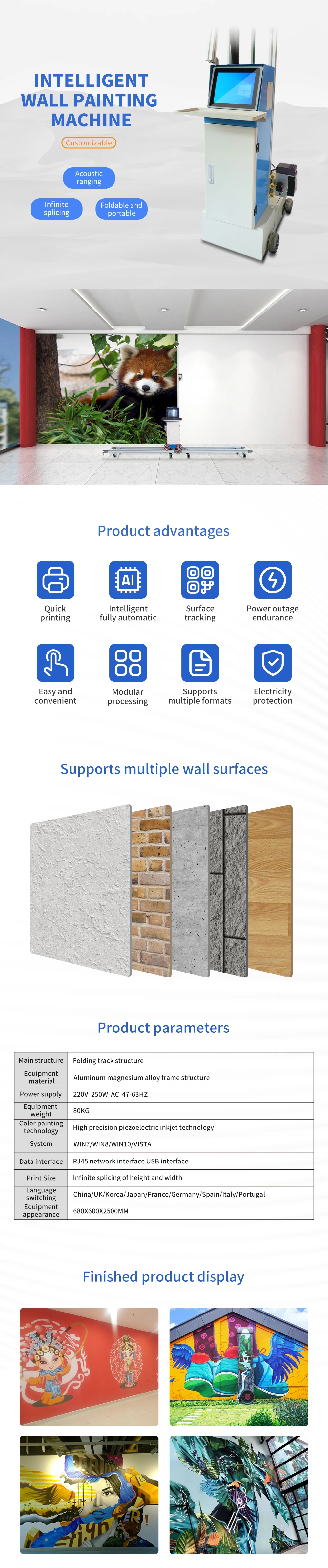 3d Vertical Mural Uv Wall Printing Machine Inkjet Printer For Wall ...