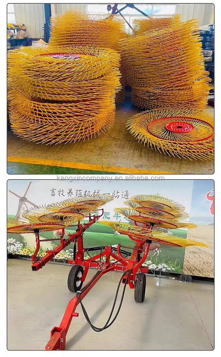 High Quality Farm Raker Landscape Power Rotary Wheel Hay Rake Tines ...