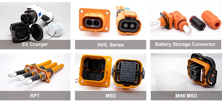 PDU Electric Vehicle HVSL Cable HVIL EV High Voltage Wire Connector ...