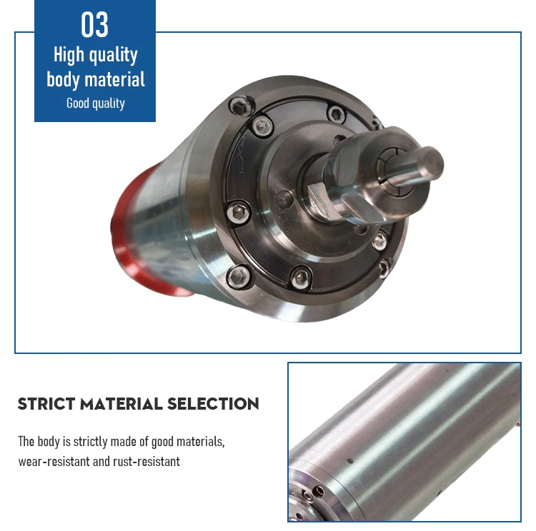 High Frequency Spindle Motor 1.8kw Bldc 60000 Rpm 500 Wat