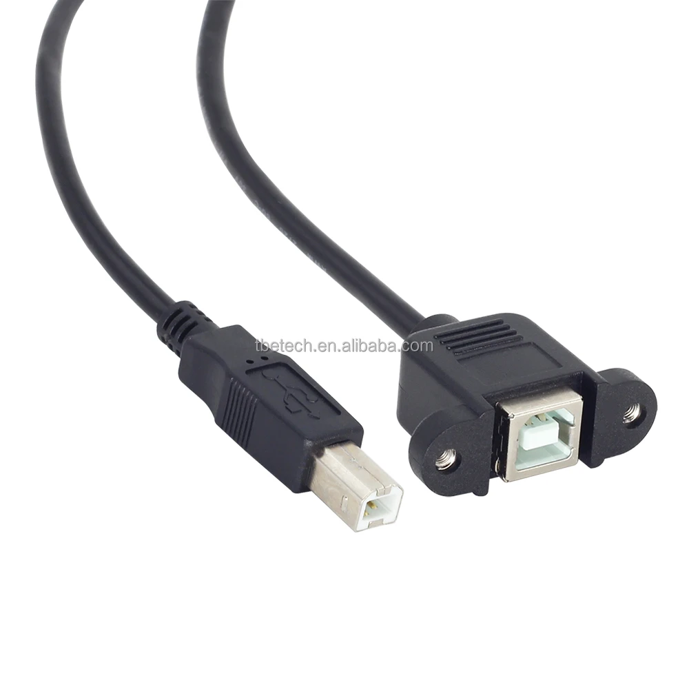 Usb B Panel Mount Cable Type B Male To Female Extension Cable With ...