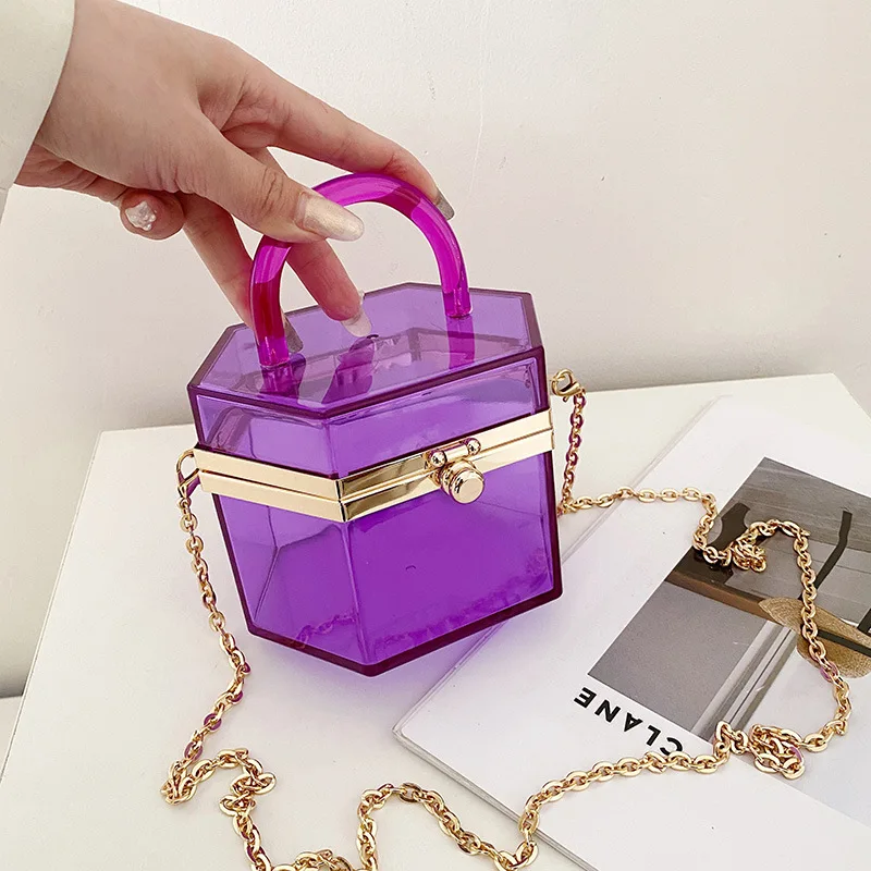 Wholesale Trendy Party Acrylic Transparent Bag Women Evening Bag Clear ...