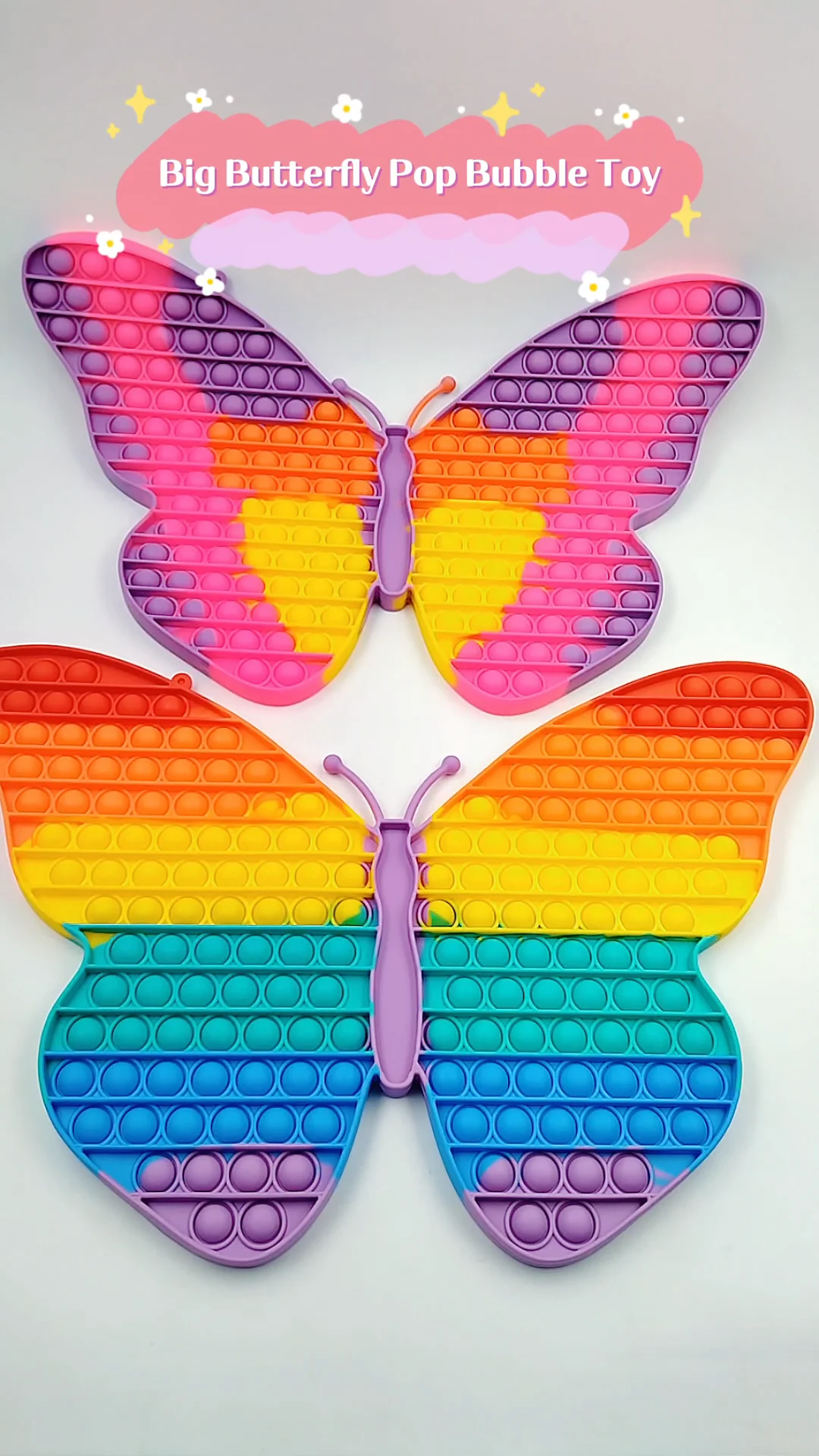 Wholesale Butterfly Popping New Rainbow Big Large Mini Jumbo Bubble ...