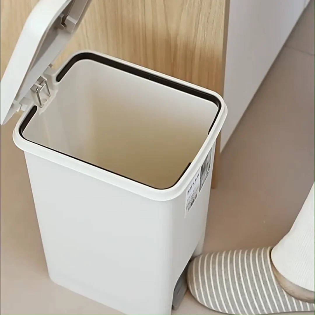 Modern Rectangle Dust Bin Kitchen Bathroom Garbage Waste Paper Indoor ...