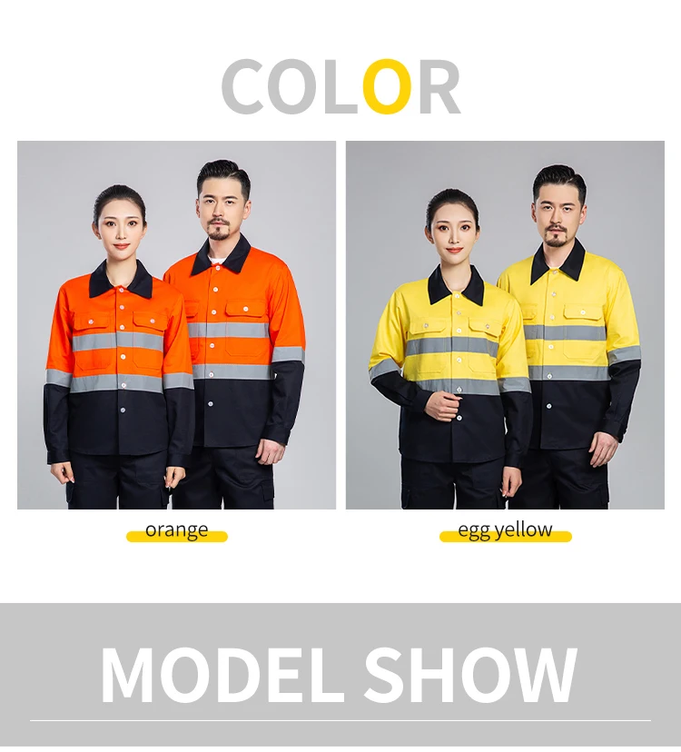 Construction High Hi Vis Workwear Work Clothes Wear Jacket Uniform ...