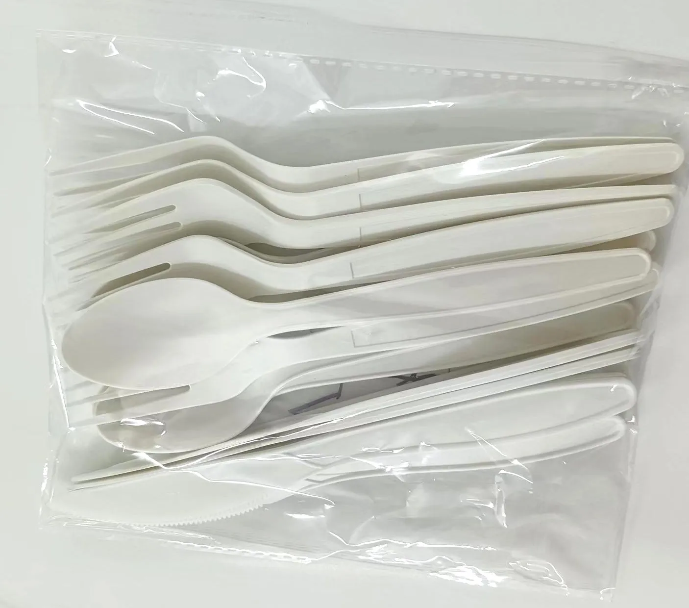 Cpla Plastic Knife Spoon And Fork Portable Tableware Biodegradable Cutlery For Canteen - Buy ...