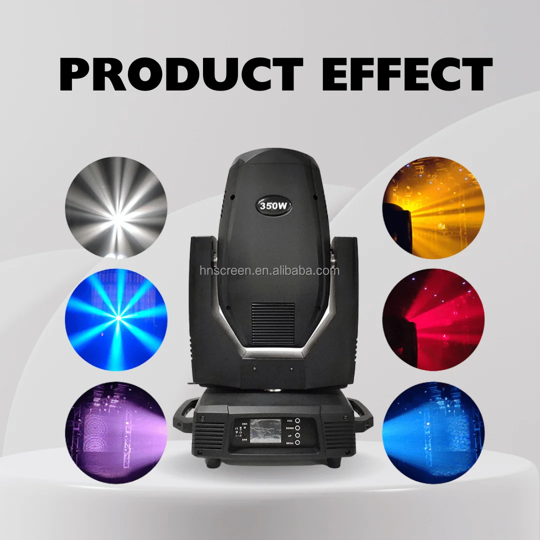 Hot Sell 350W Sharpy 17R Beam Spot Wash 3in1 Moving Head Light for Show ...