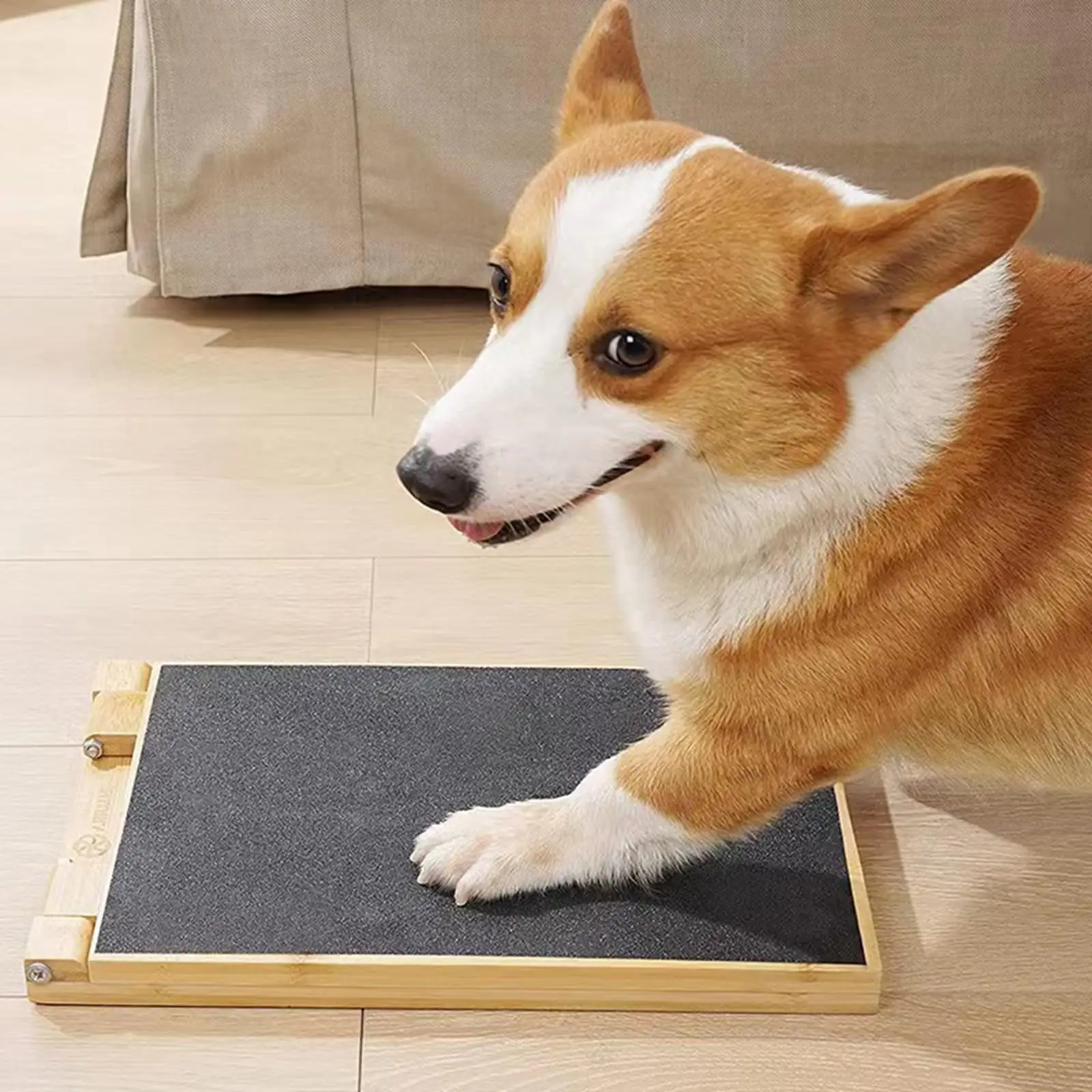 Wooden Dog Nail Scraper - Adjustable & Foldable Pet Board
