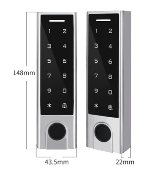 Vians Wifi Biometric Fingerprint Access Control Keypads Metal Ip66 Tuya ...