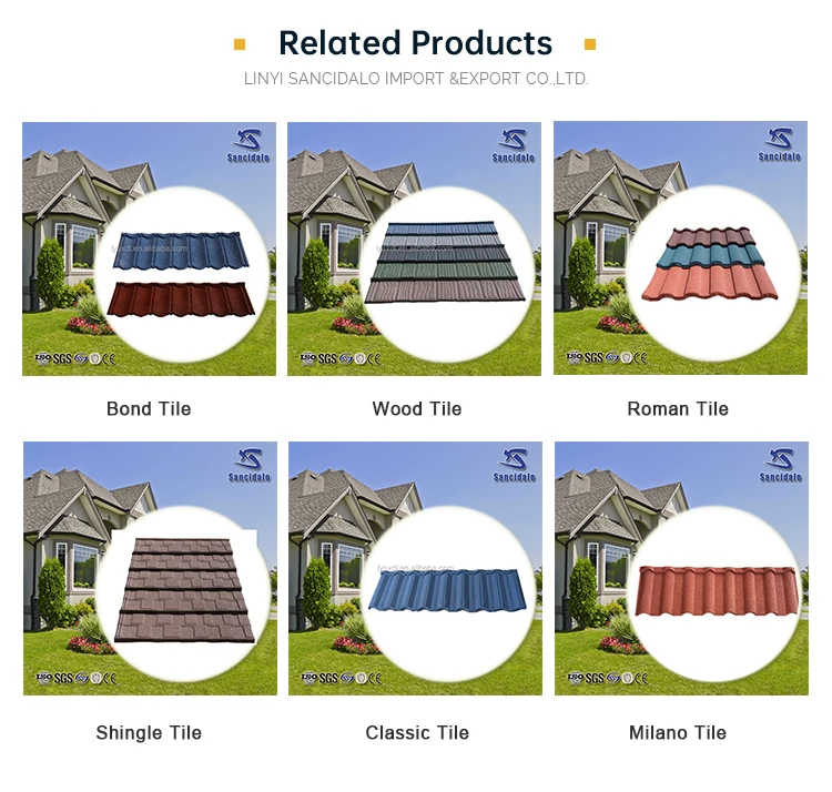 Durable Classic Interlocking Roof Shingles for House Building