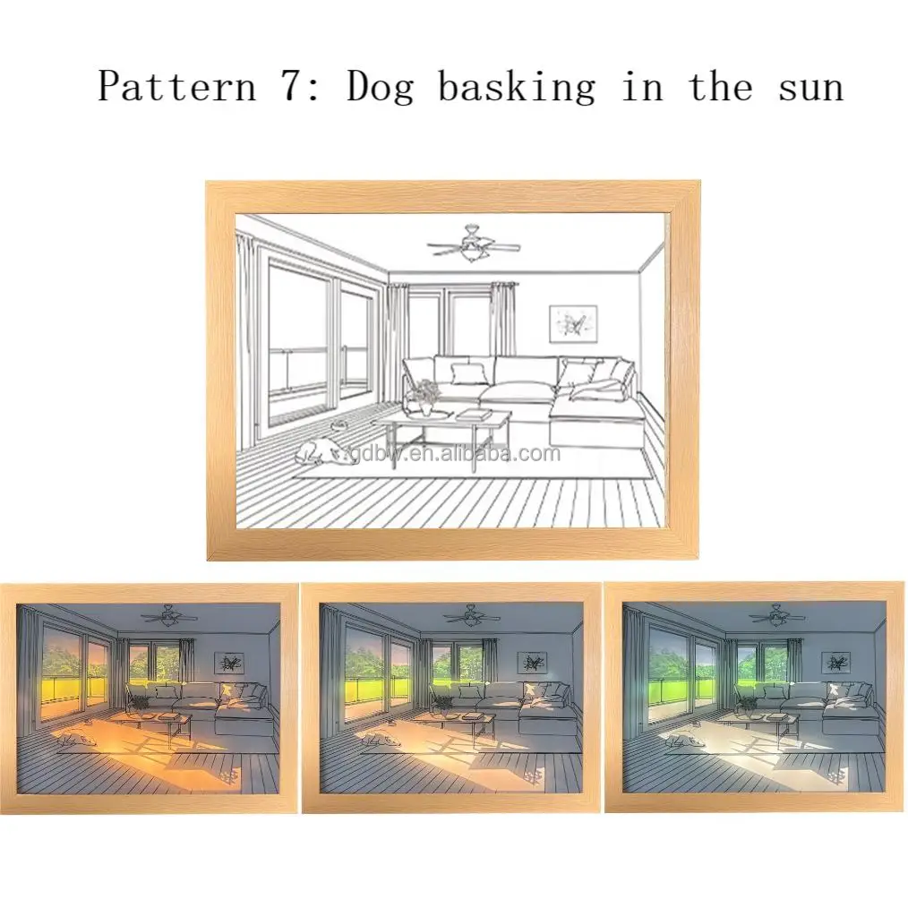 Adjustable Brightness Led Lighting Painting Drawing Decorative Bedroom ...