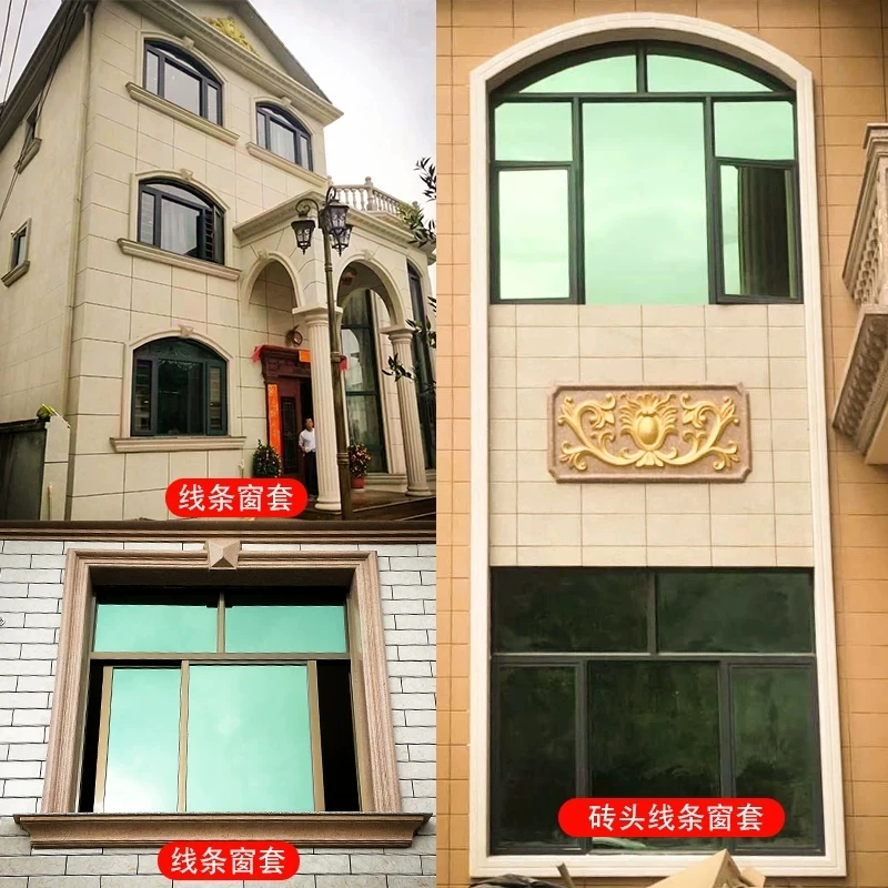 ABS Plastic Precast Window Foam Molding Ornament Design