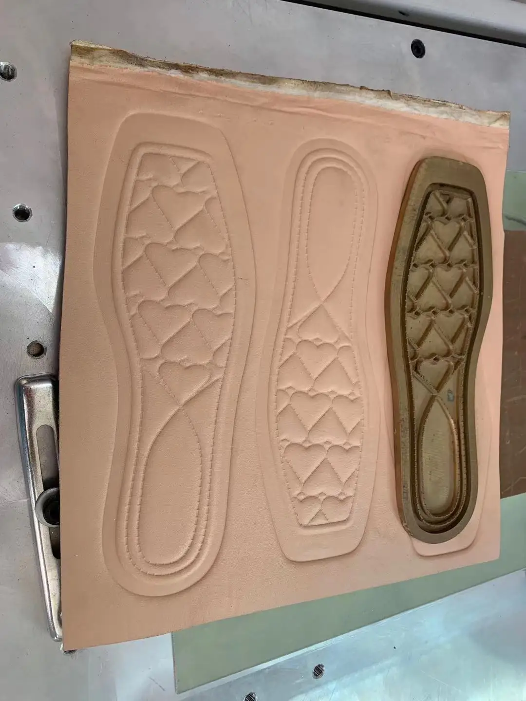 Pu Eva Leather Foam Insole Shoe Pad Pressing High Frequency Embossing ...