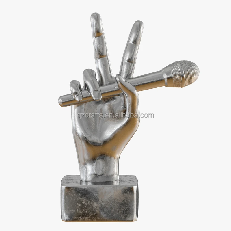 Polyresin Middle Finger Hand Sign Trophy - Buy Polyresin Middle Finger ...