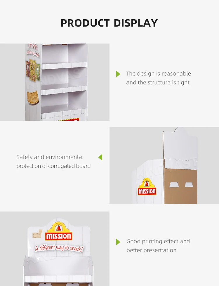 Custom Supermarket Cardboard Food Potato Chips Coffee Bean Chocolate ...