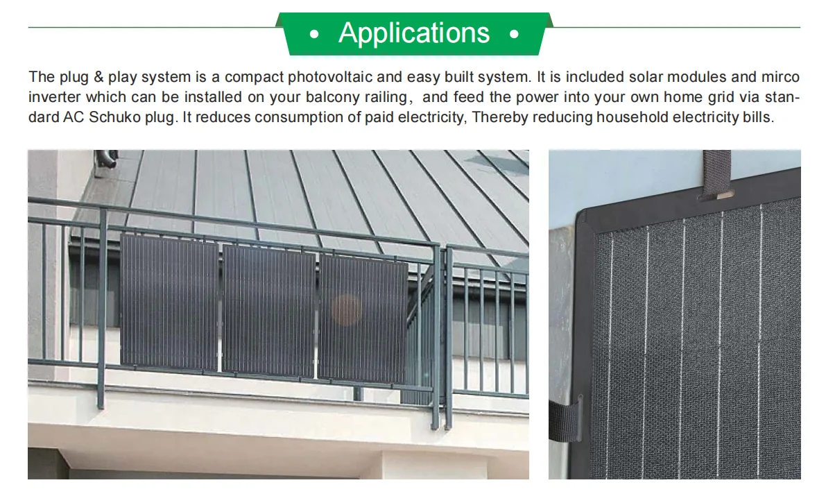 Balkonkraftwerk 800 Watts Lightweight Metal Frame Protect Etfe Flexible ...