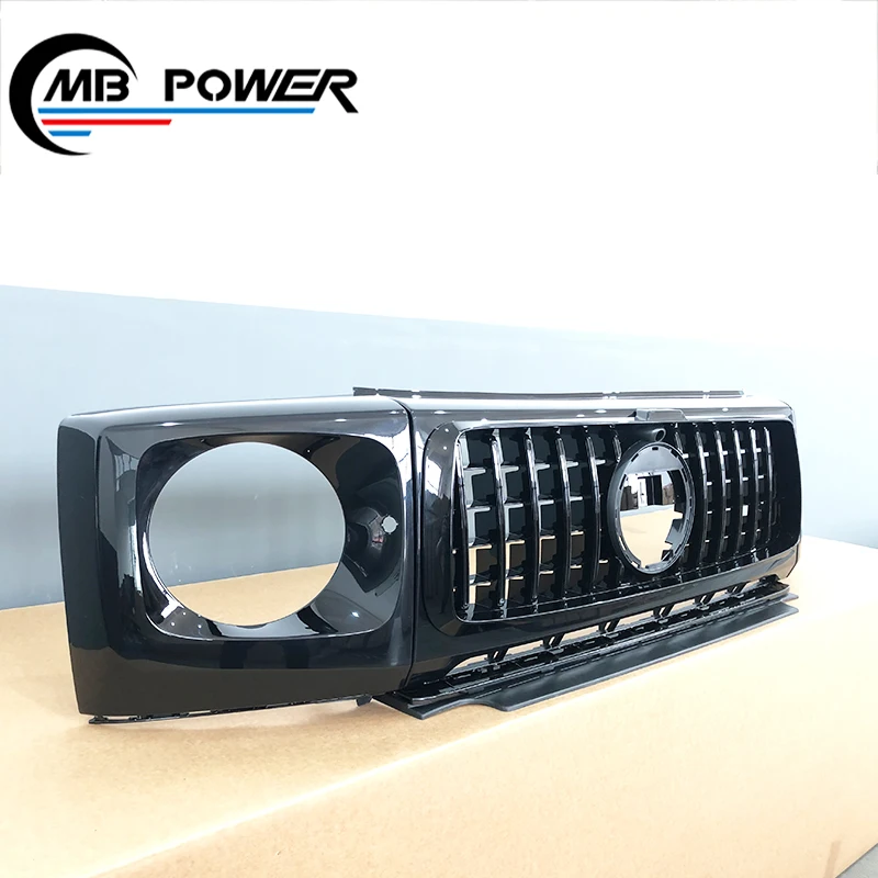 W464 W463a G500 G550 To G63 Front Grille+head Lights Covers For 2020y ...