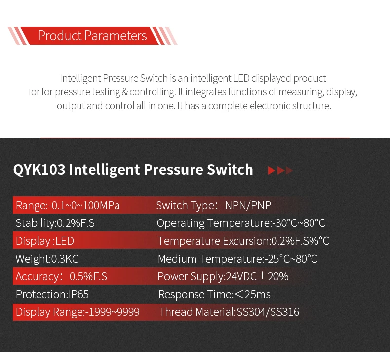 Digital 24vdc Water Pressure Switch Digital Pressure Switch - Buy ...