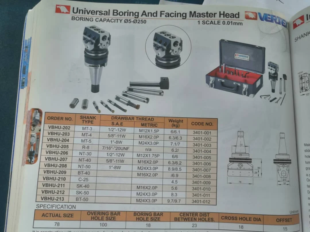 F4 Universal Boring and Facing Head - Precision Tools