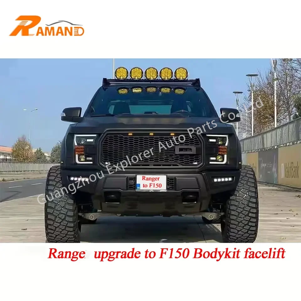 Ranger T6 T7 T8 Upgrade to F150 Raptor Body Kit for Ford
