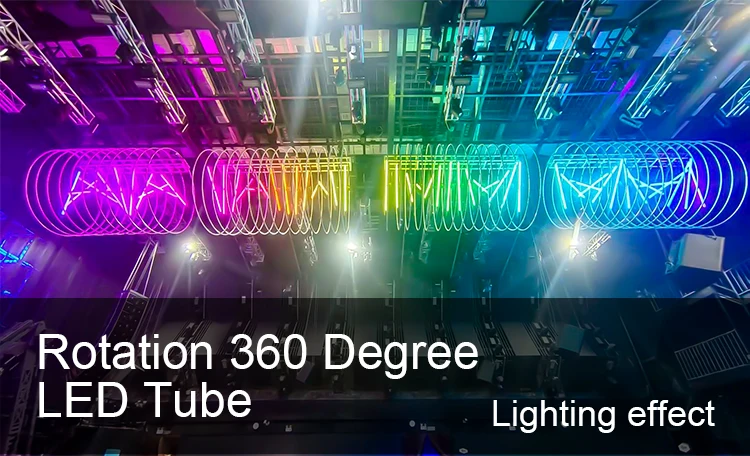 New Dc24v Rotation Led Tube 360 Led Tube Dmx512 Control Tube For Stage ...