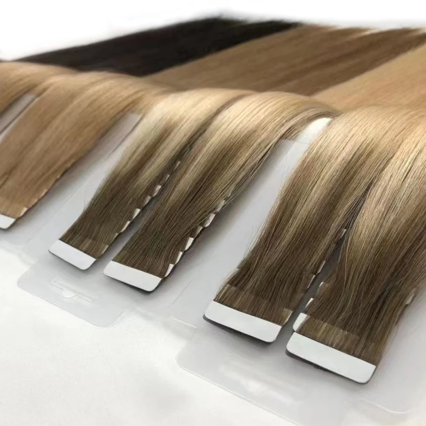 High Quality Injected Tape Extensiones Cabello Humano Natural Remy ...