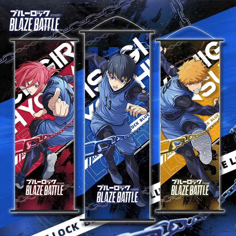 Wholesale Anime Scroll Blue Lock Characters Printing Decoration Anime ...