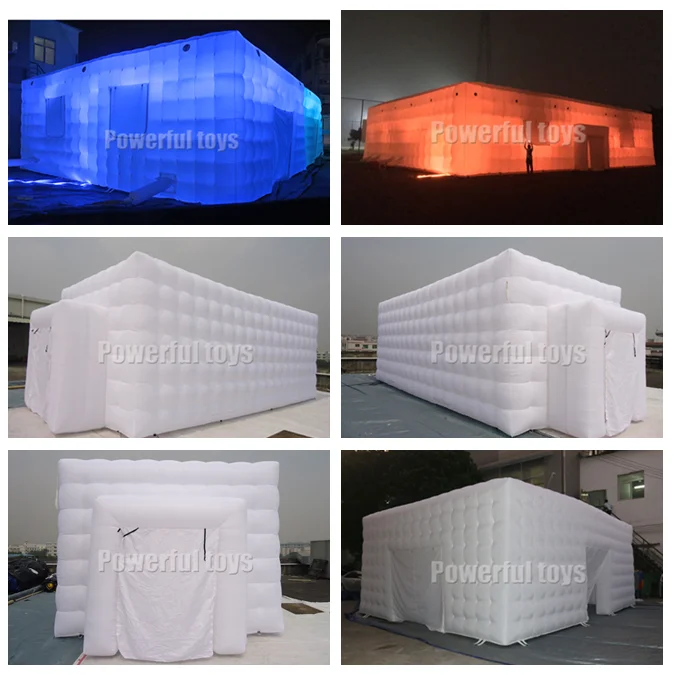 LED Light PVC Inflatable Nightclub Party Tent with Blower Accessory for ...