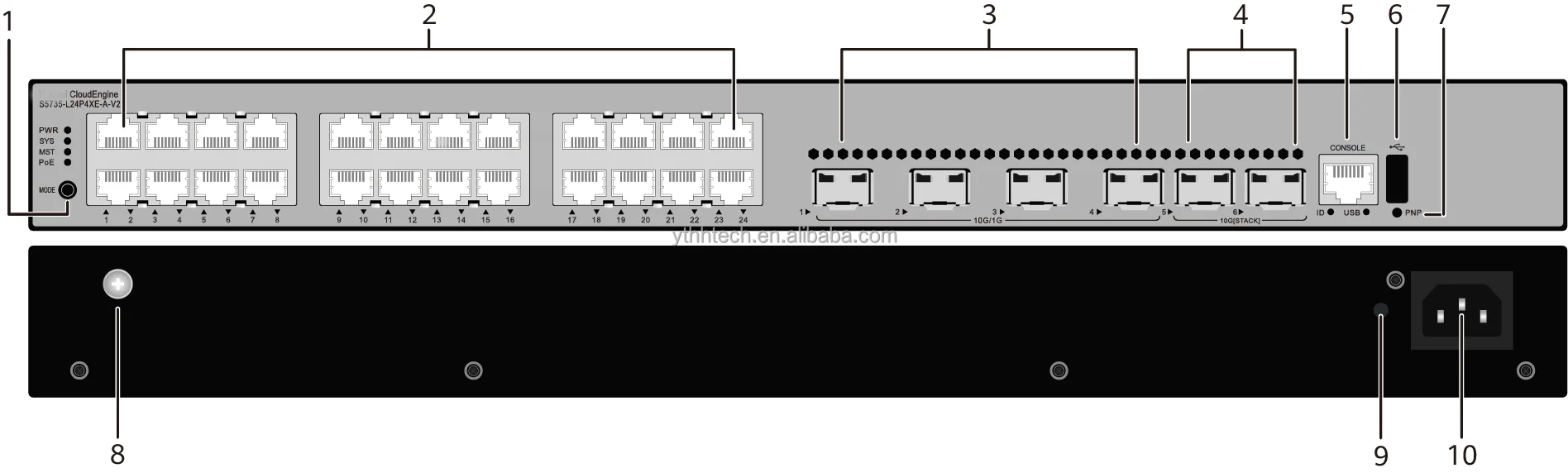 New Original 98012026 S5735-l24p4xe-a-v2 24 Ports Poe+ Switch - Buy ...