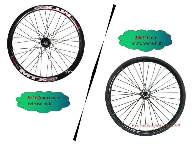 CE Approved Nbpower MTX Wheel Electric Bike Kits 52v2000w