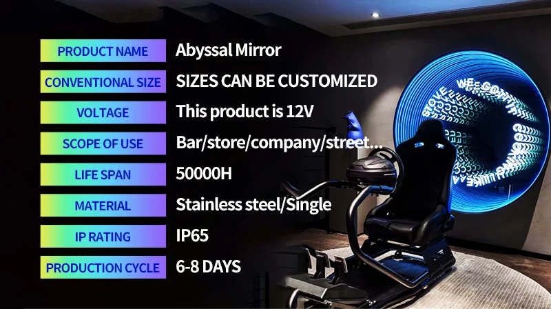 Trendy Shop Decoration Dance Stage Abyss Remote Control Abyss Mirror ...