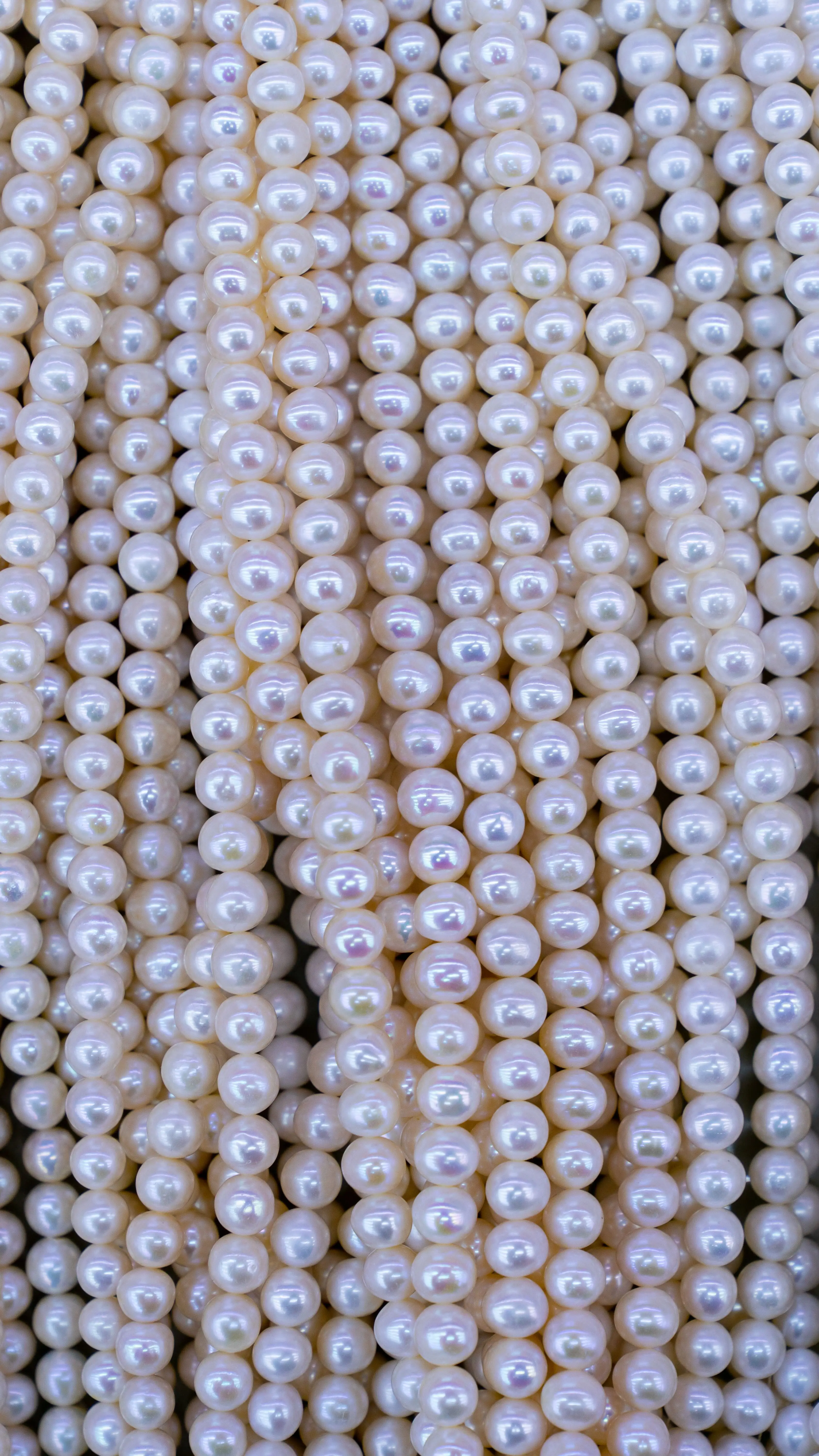 9-10mm 3a Almost Round White Natural Freshwater Pearl High Luster ...