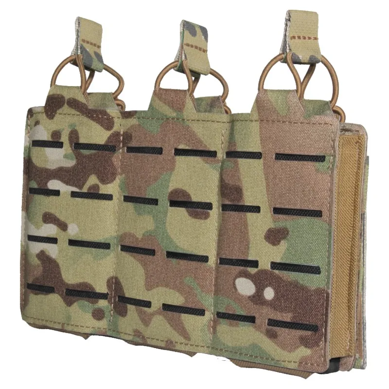 Laser Cut Light Weight Tactical Triple Mag Pouch Fit M4 Hunting ...
