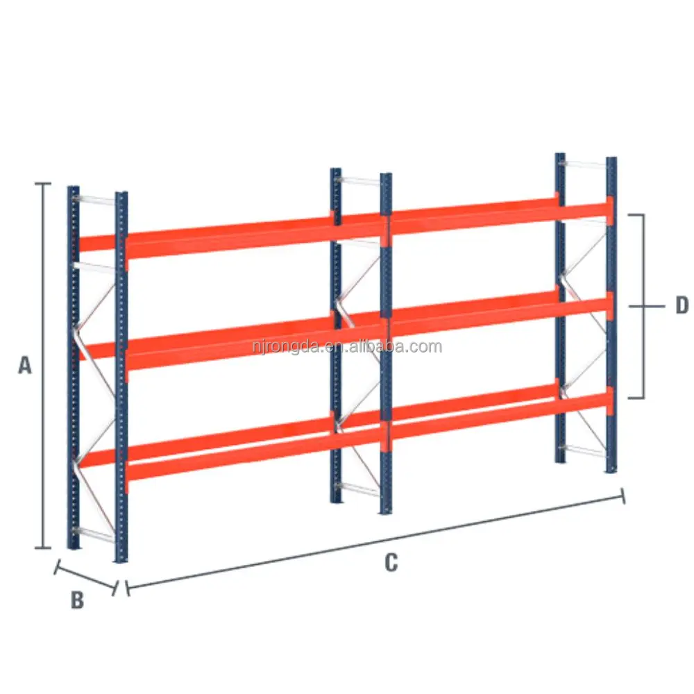 Adjustable Industrial Storage Pallet Rack Storage System Warehousing ...
