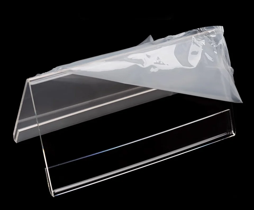 Transparent Acrylic Custom Logo Desktop Triangle Name Plate/sign For ...