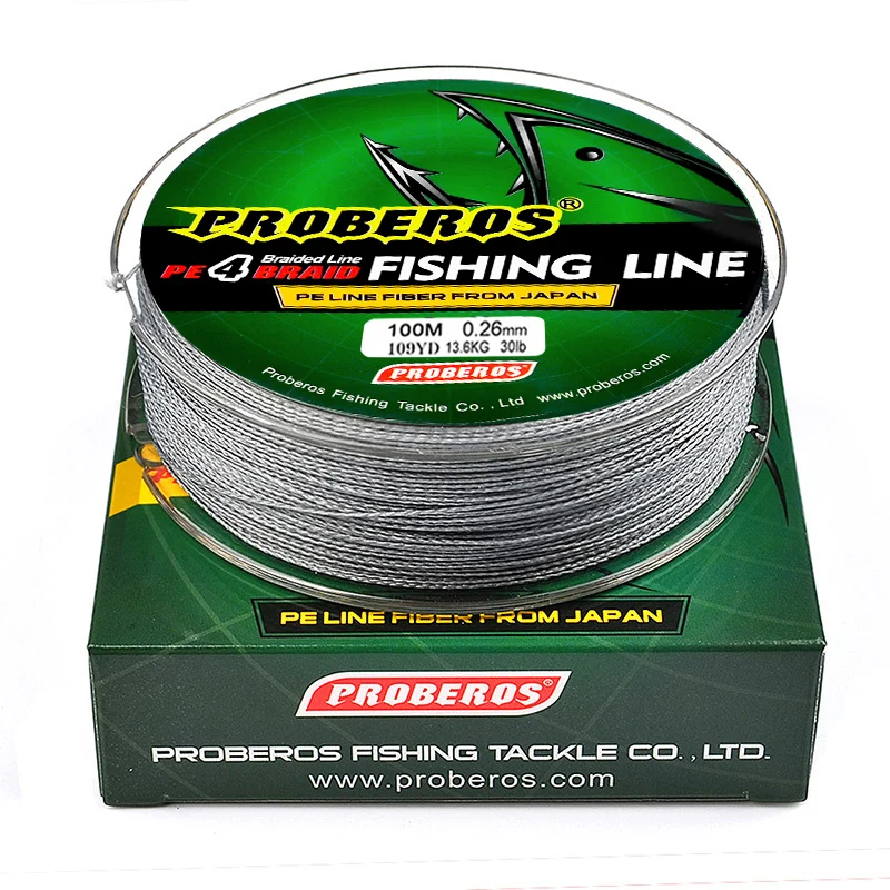 Topline 6LB-100LB 100M 4 Strands Braided Fishing Line 4 Weaves Braid PE ...